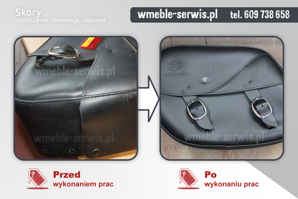 Naprawa skórzanych sakw motocyklowych | czyszczenie, renowacja, naprawa ...
